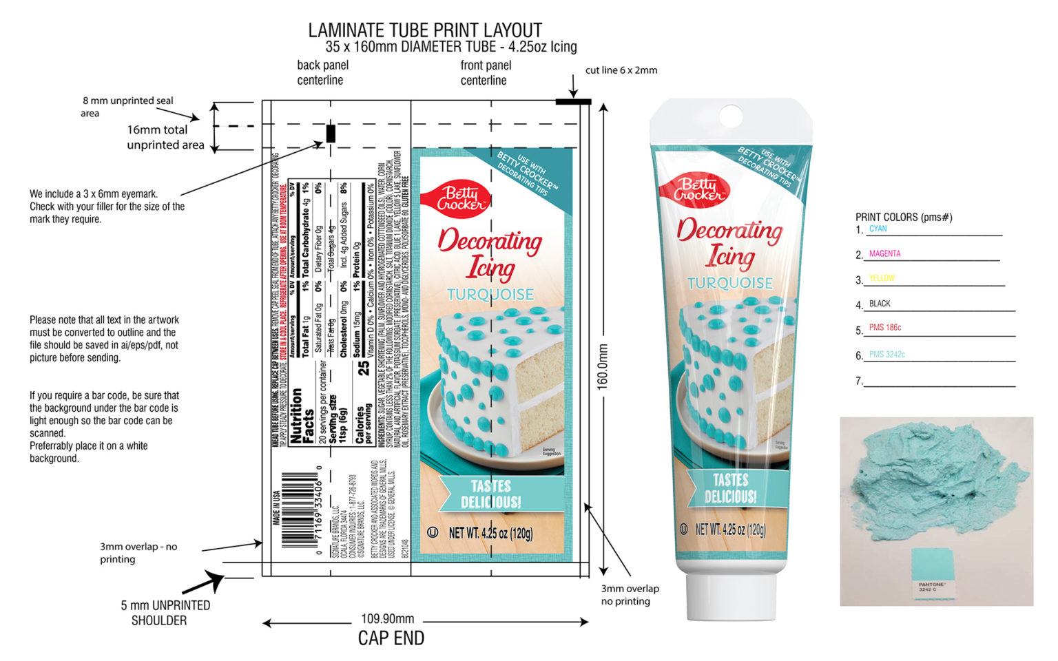 BC Icing Tube – Phoenix Creative